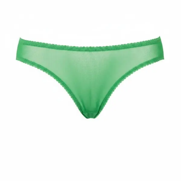 THE COOLGIRL NYC Jane Thong In Mesh - Green