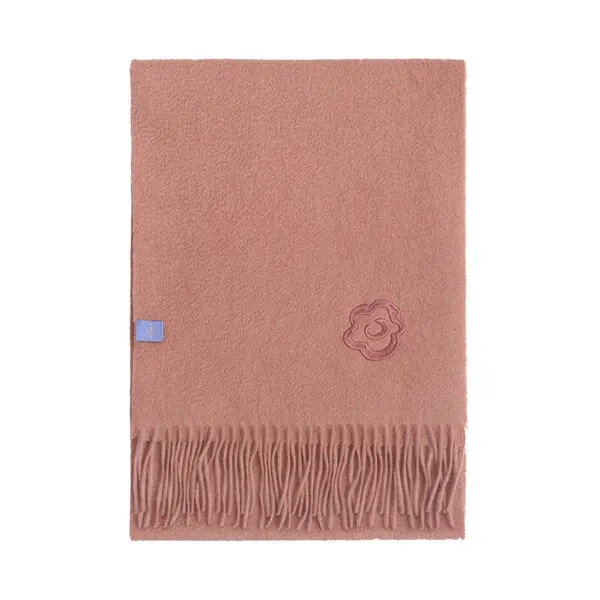 LOST PATTERN Lost In Warmth" Classic Cashmere Scarf Dusty Rose - Pink