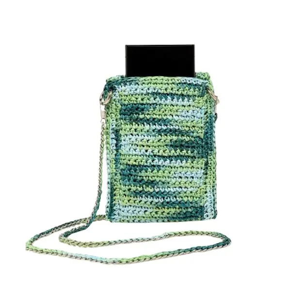SIBYLLA DELPHICA Handmade Crochet Phone Case -lime - Green