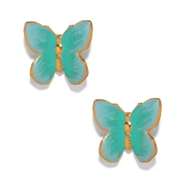 THE PINK REEF Small Sea Glassine Butterfly - Blue