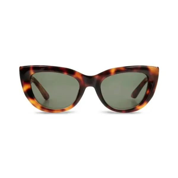 THE AVANTGUARD Lotus Dark Choc Tort Mid Choc Tort Cat Eye Sunglasses - Brown