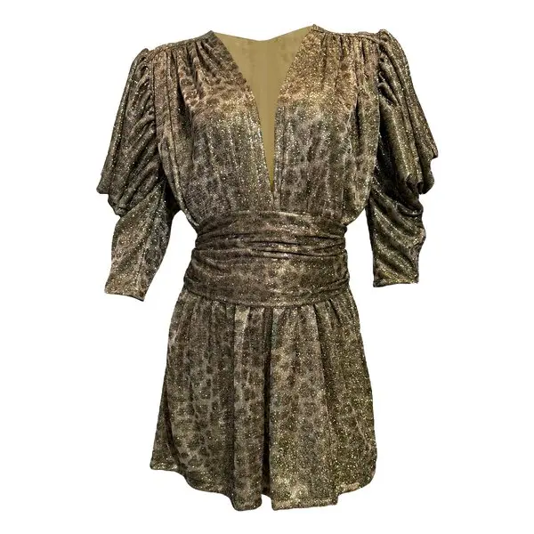 JULIA CLANCEY Car Leopard Bermuda Jumpsuit Set