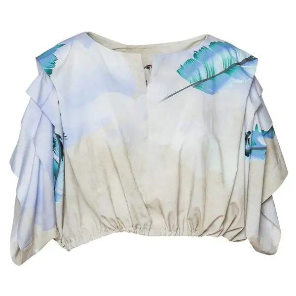 ARTISTA Touch Crop Top - Blue
