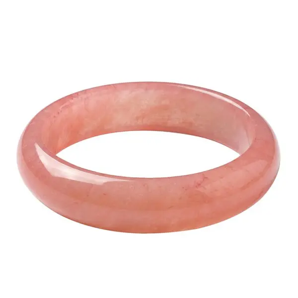 SEREE Blush Jade Stone Bangle - Pink