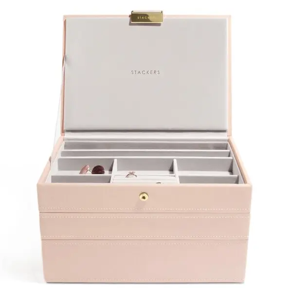 STACKERS Neutrals / Classic Blush Jewellery Box Set Of Three - Pink