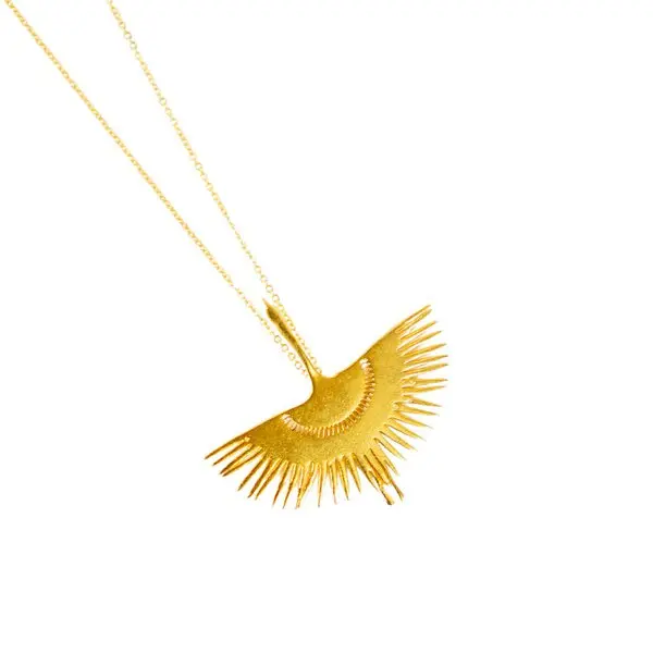 LES REINES The Peafowl Fine Chain Necklace 24k Plated - Gold
