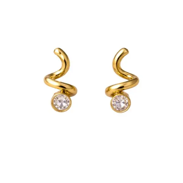 LILY FLO JEWELLERY As If You Ever Doubted Diamond Stud Earrings - Gold
