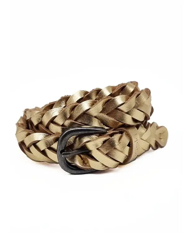 NOOKI DESIGN Dallas Woven Belt - Gold