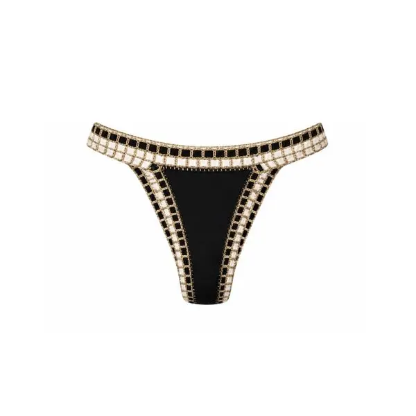 IVY SWIMWEAR Sophia In Midnight Velvet Bottoms - Black