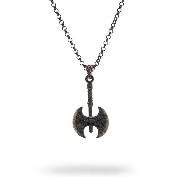 EBRU JEWELRY Viking Axe ’s Sterling Necklace - Silver