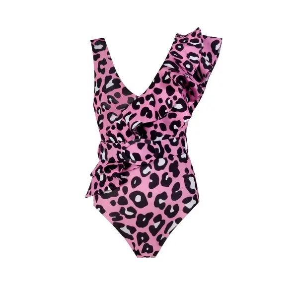 NUR KARAATA Lilac Leo Swimsuit - Pink
