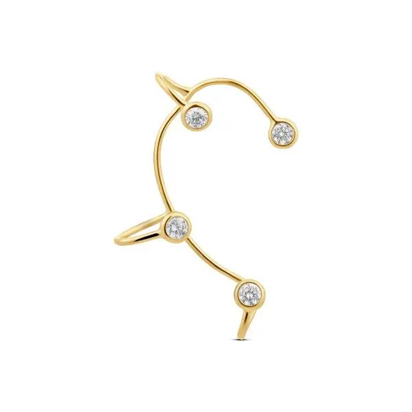 SHYMI Full Ear Cuff Round - Gold