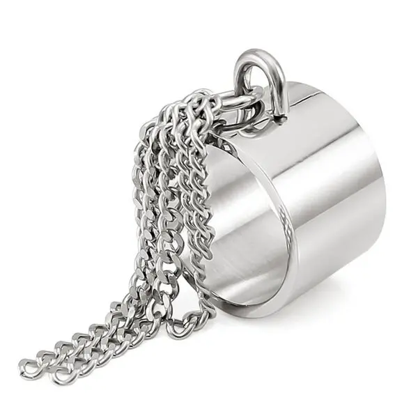 JAGGED HALO JEWELRY Tassel Ring White Gold - Silver