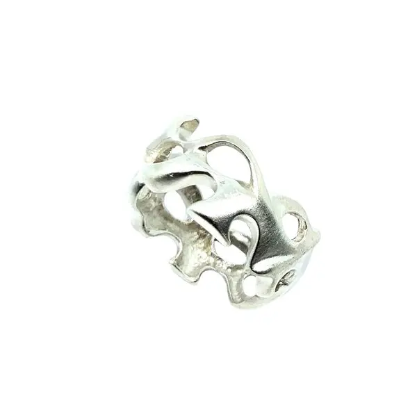 TG-JEWELLERY BY TAMARA GERVASIO Organic Ring For Sterling Satin Finish - Silver