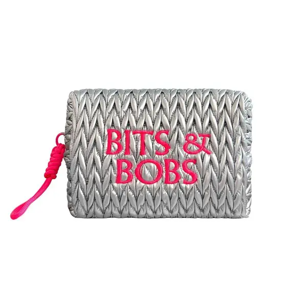LILLY LOVES Bits & Bobs Cosmetic Bag - Silver