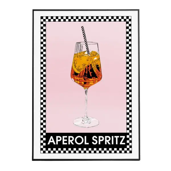 ABI OVERLAND JERSEY Aperol Spritz Art Print L - Red