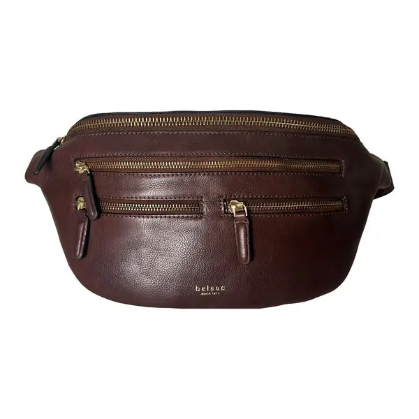 BELSAC Odine Brwon Leather Bumbag - Brown