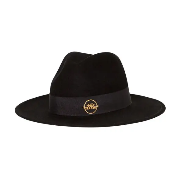 GIODORO Alvossi Fedora Felt Hat - Black