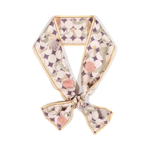 LOST PATTERN Dream Silk Twill Neck Bow - Yellow