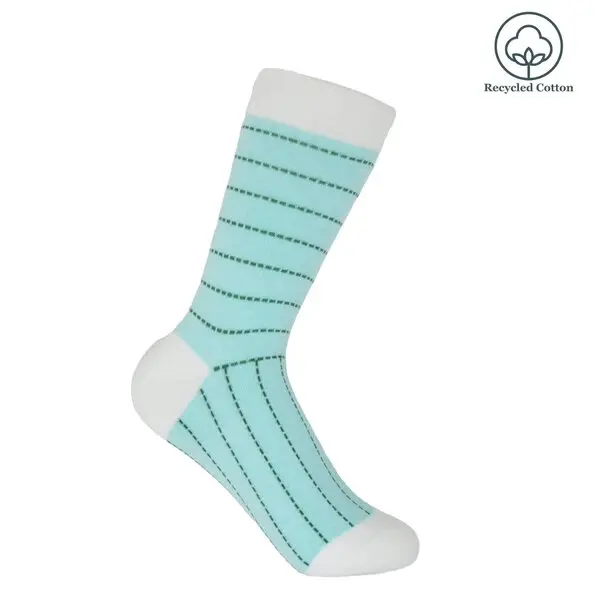 PEPER HAROW - MADE IN ENGLAND Dash Socks Mint - Blue