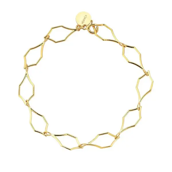 C|ND|N BY CANDAN BALTO Art Deco Silver Bracelet - Gold