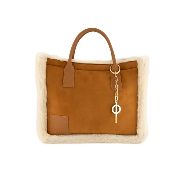 OTRERA Dali Fur Shoulder Bag - Brown