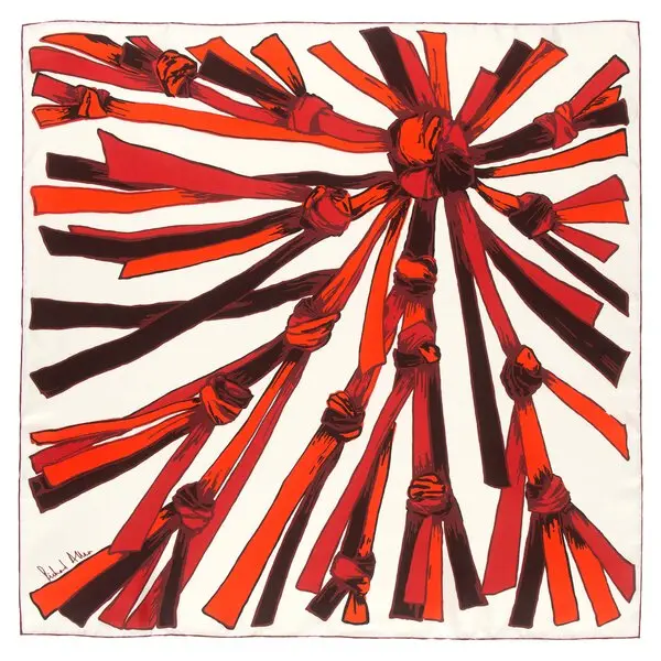 RICHARD ALLAN LONDON Nexus Silk Scarf - Red