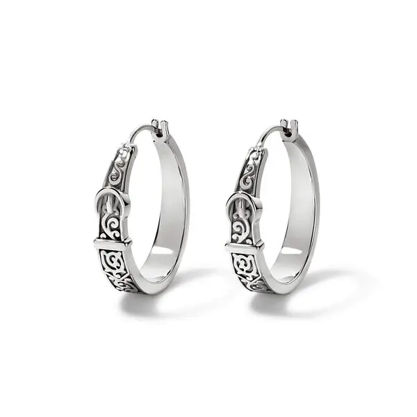 DÉCLARER Victorian Buckle Hoop Sterling