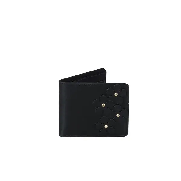 F3ROG BY RANA Flower Wallet - Black