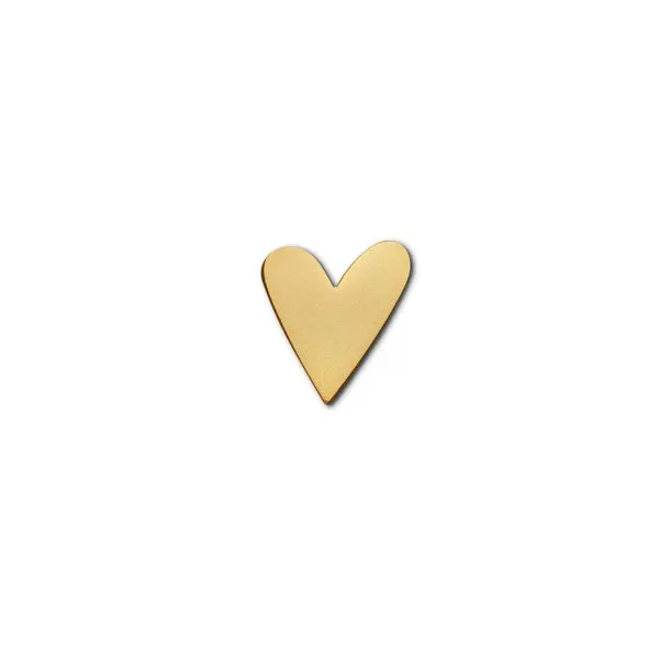 MAKE HEADS TURN En Metal Pin Little En Heart - Gold