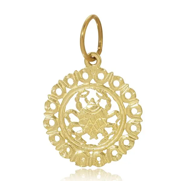 Maya Brenner Designs Zodiac Pendant Cancer - Gold