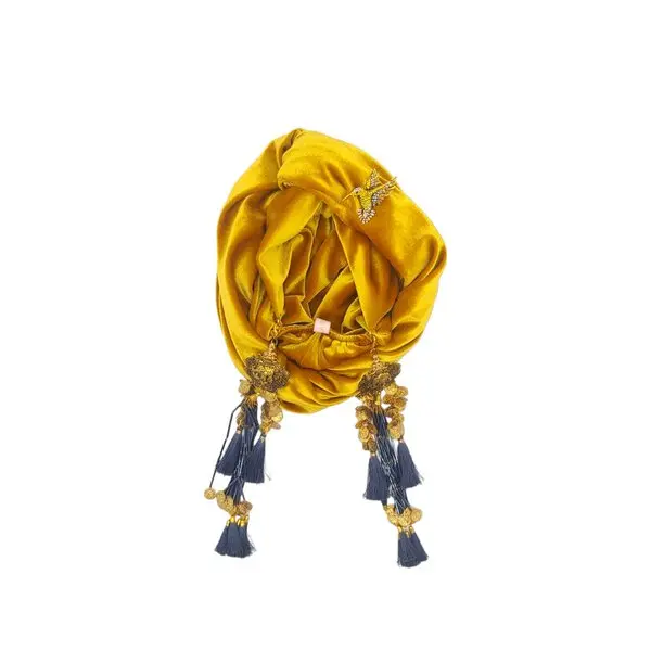 JULIA CLANCEY Classic Mustard Hummingbird Dream Turban