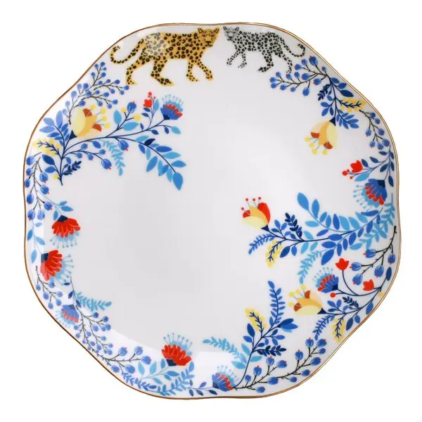 JESSIE ZHAO NEW YORK Amazon Rainforest Bone China Dinner Plate - White