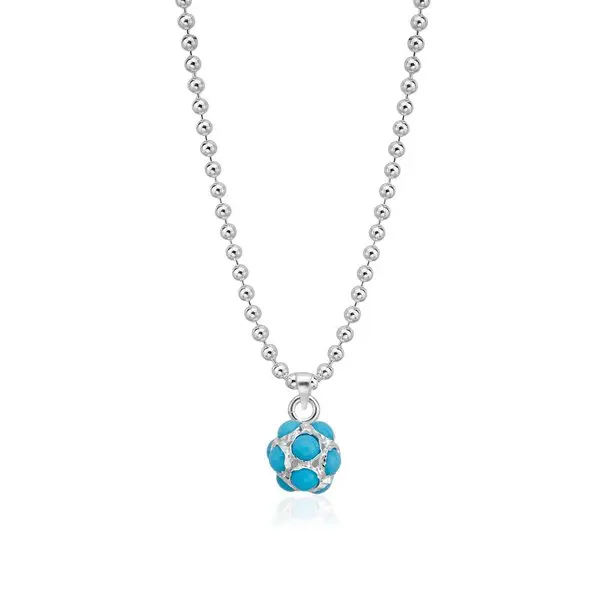 THE PHEIA Evil Eye Ball Necklace - Silver