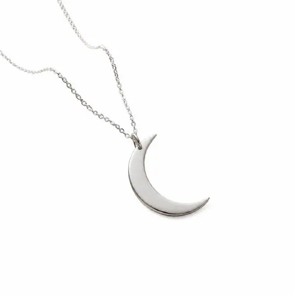 SILVER MOON Crescent Moon Sterling Necklace