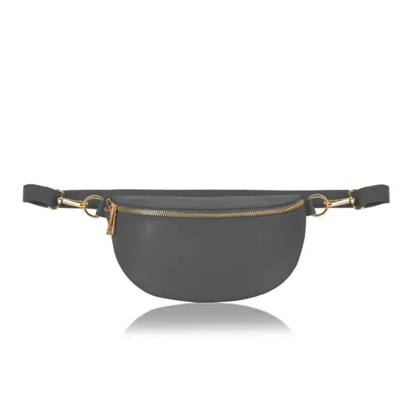 BETSY & FLOSS Zadar Crossbody And Waist Bag In Dark - Grey