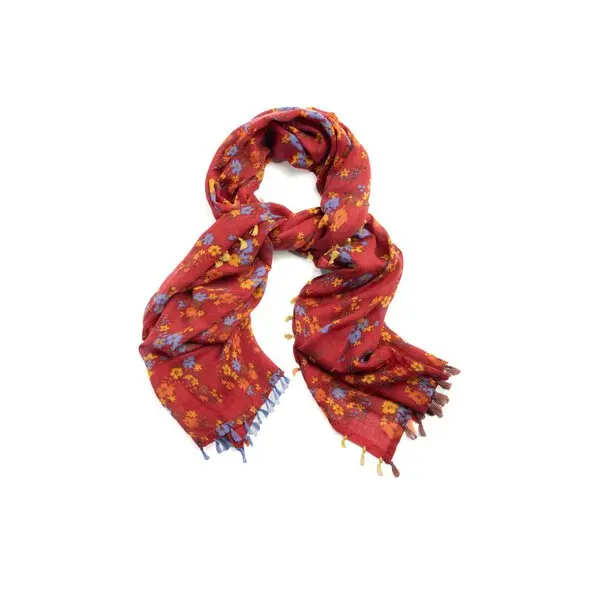 Saachi Atalia Multi Floral Scarf - Red