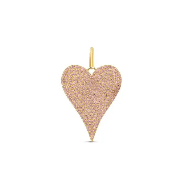 SHYMI Pave Heart Charm - Pink