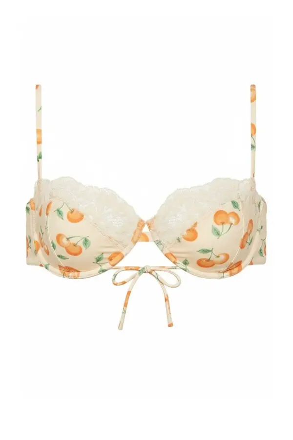 MONTCE Cherry Sherbet Lena Bikini Top - Red
