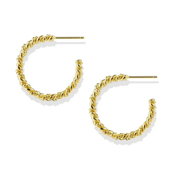 LAIT & LUNE Isla Hoop Earrings 18k Vermeil - Gold