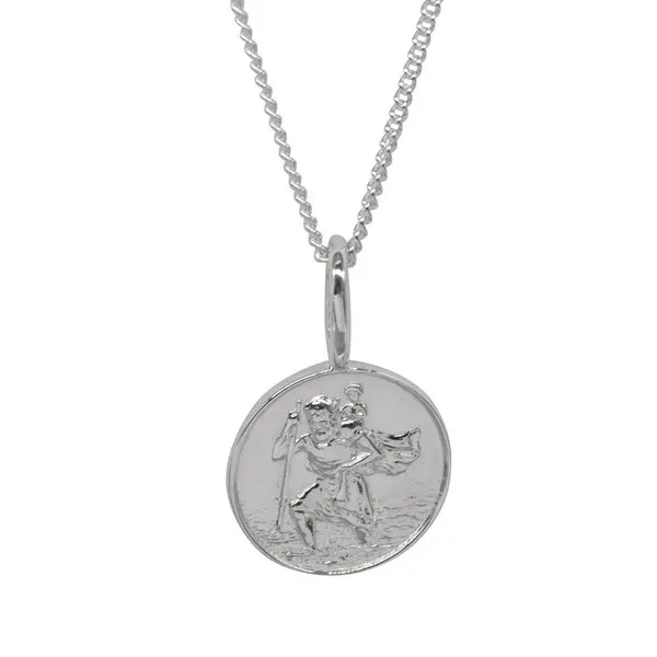 KATIE MULLALLY St Christopher & Chain In Sterling - Silver