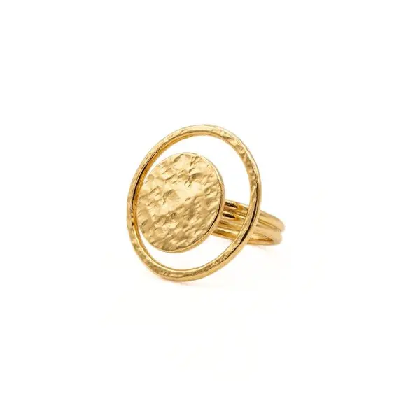 JAREDJAMIN Small Peacock Eye Ring - Gold