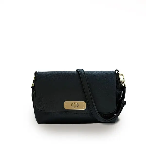 APATCHY LONDON The Maisie Maxi Leather Bag - Black
