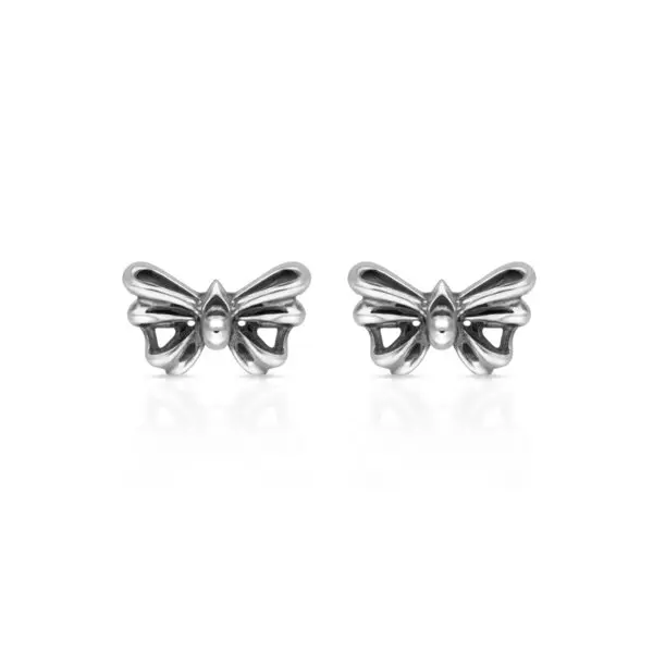 UNALOE Sterling Bow Earrings – Vintage Elegance And Romantic Femininity – Jewellery - Silver