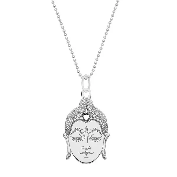 CARTERGORE Medium Buddha Head Necklace