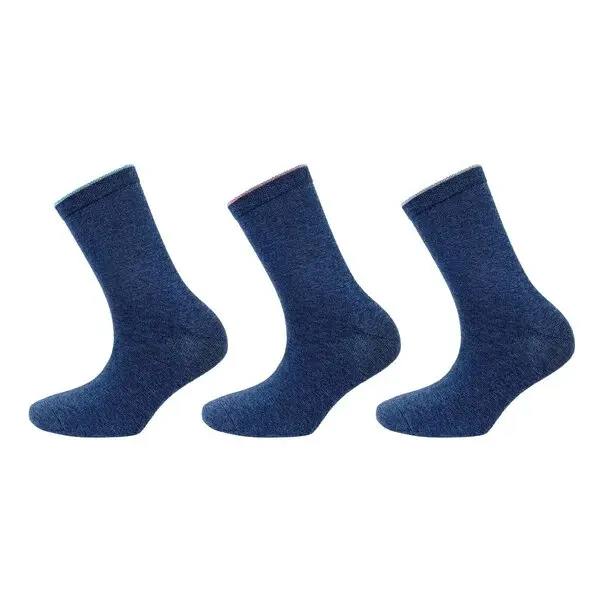 GREENTREAT Navy Organic Cotton Socks - Blue