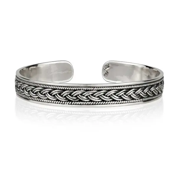 CHARLOTTE'S WEB JEWELLERY Celtic Loyalty Cuff Bracelet - Silver
