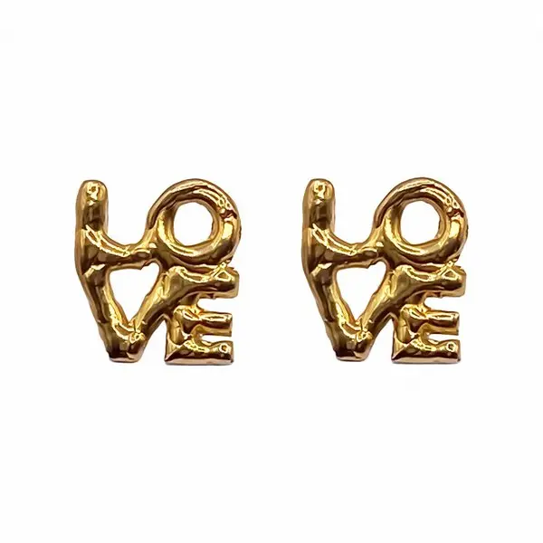 MOCA JEWELLERY Love + Love Earrings Vermeil - Gold