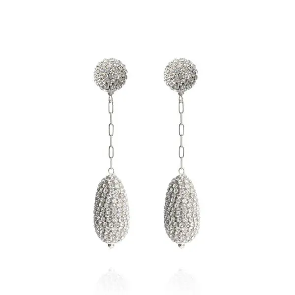 SAULE LABEL Marcelle Earrings In Short Drop - Silver