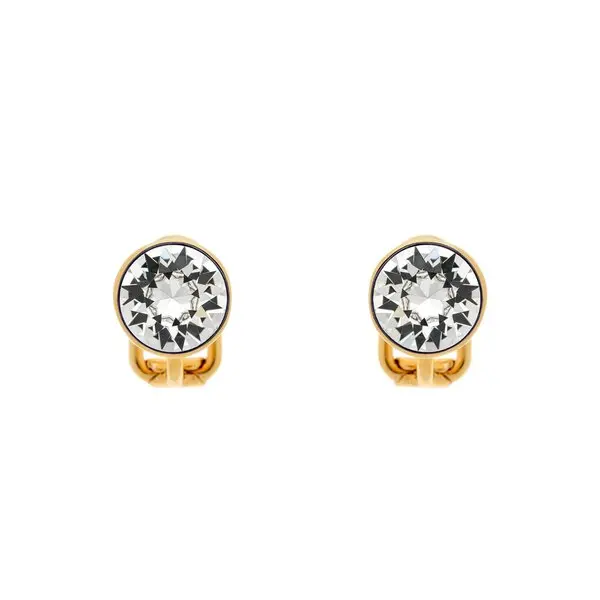 EMMA HOLLAND JEWELLERY Crystal Stud Clip Earrings - Gold